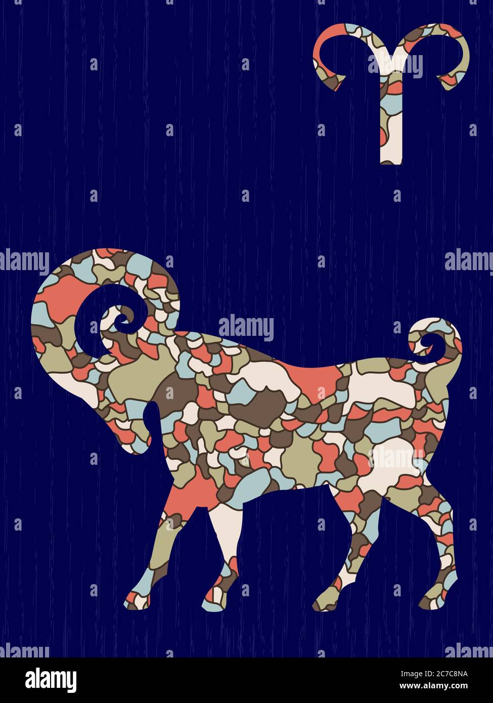 Aries symbol zodiac sign illustration Banque d'images vectorielles ...