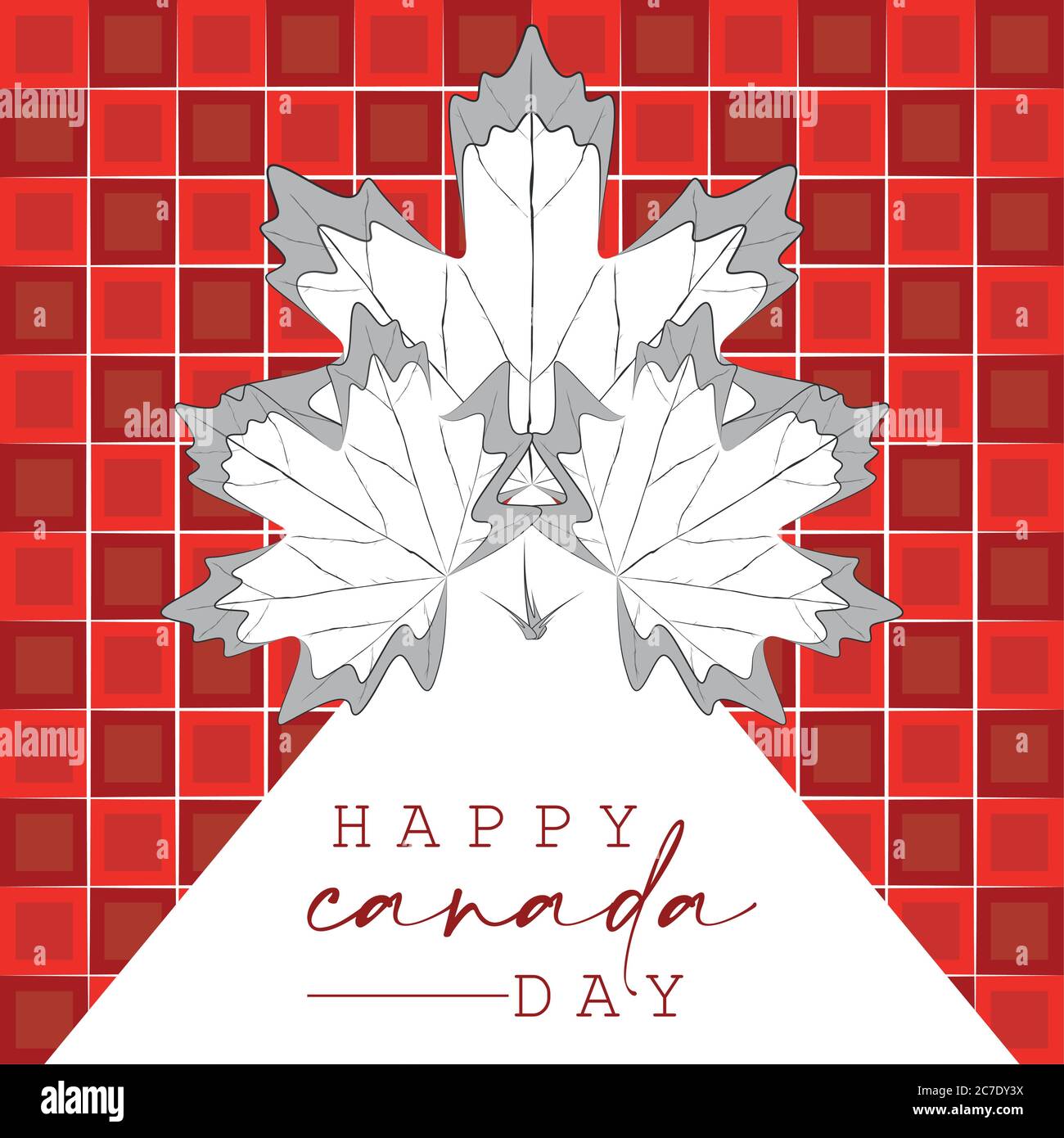 Carte de la fête du Canada. Célébration nationale - Vector Image ...