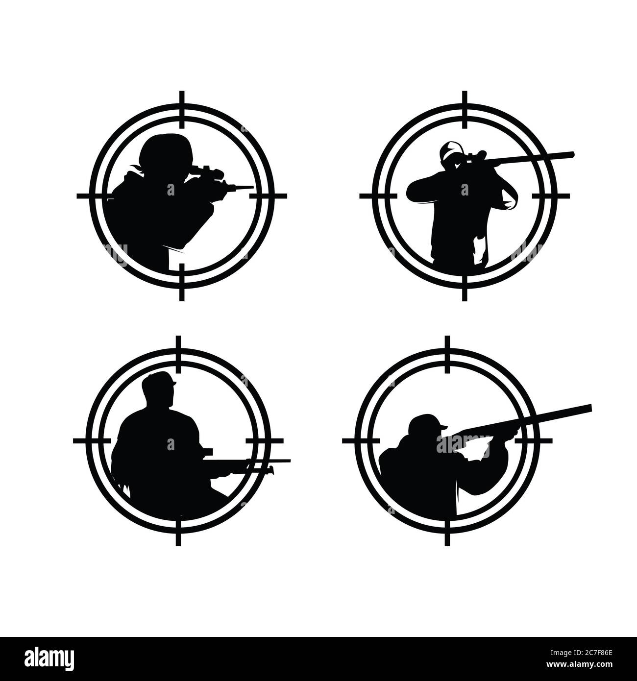Logo de chasse vecteur Banque de photographies et d’images à haute ...