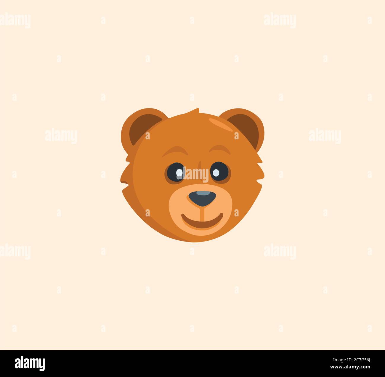 Bear emoticon Banque d'images vectorielles - Alamy