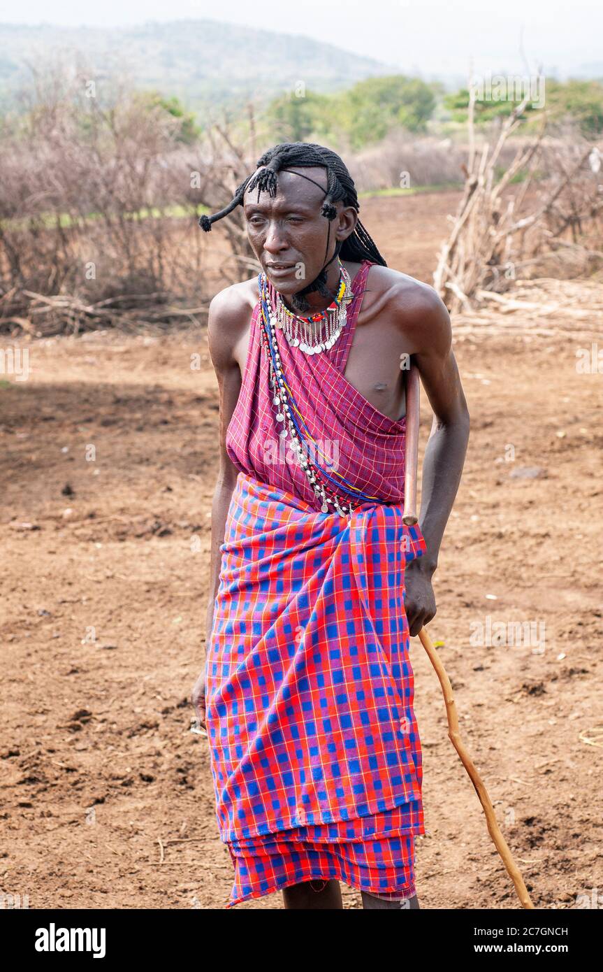 Homme maasai souriant Banque de photographies et d’images à haute ...