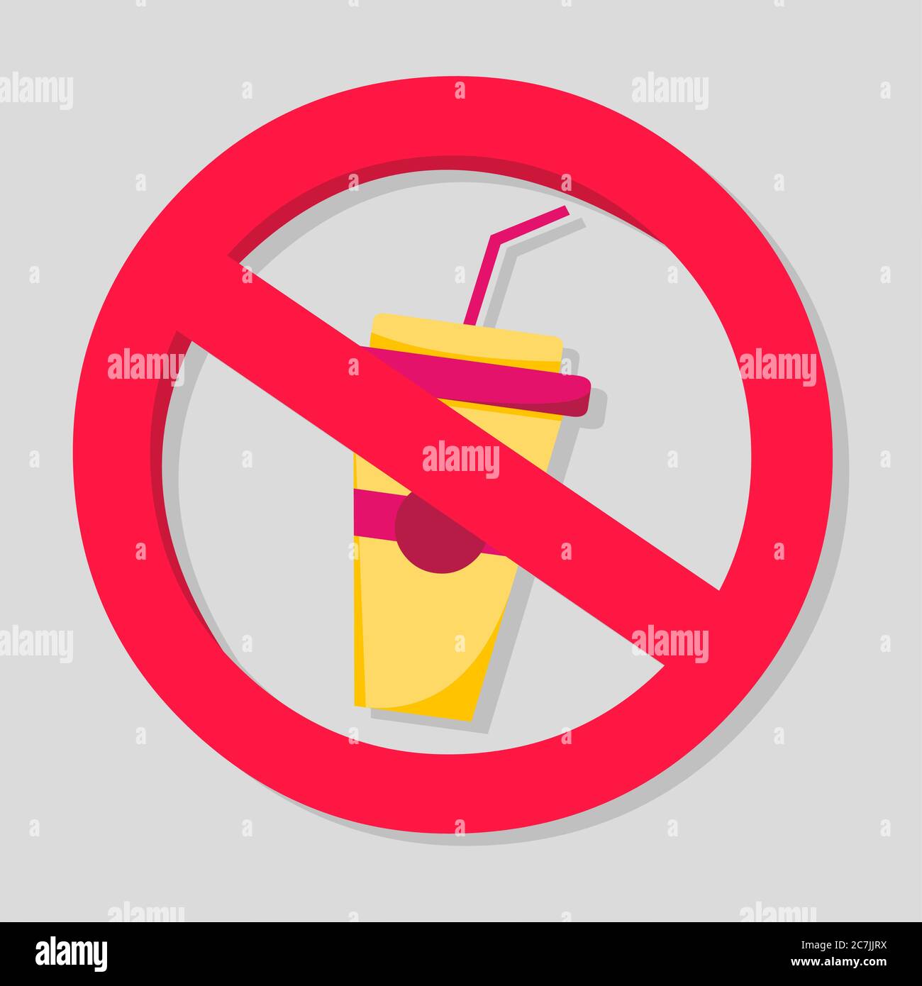 Food And Drink Prohibited Prohibition Sign Banque d'image et photos - Alamy