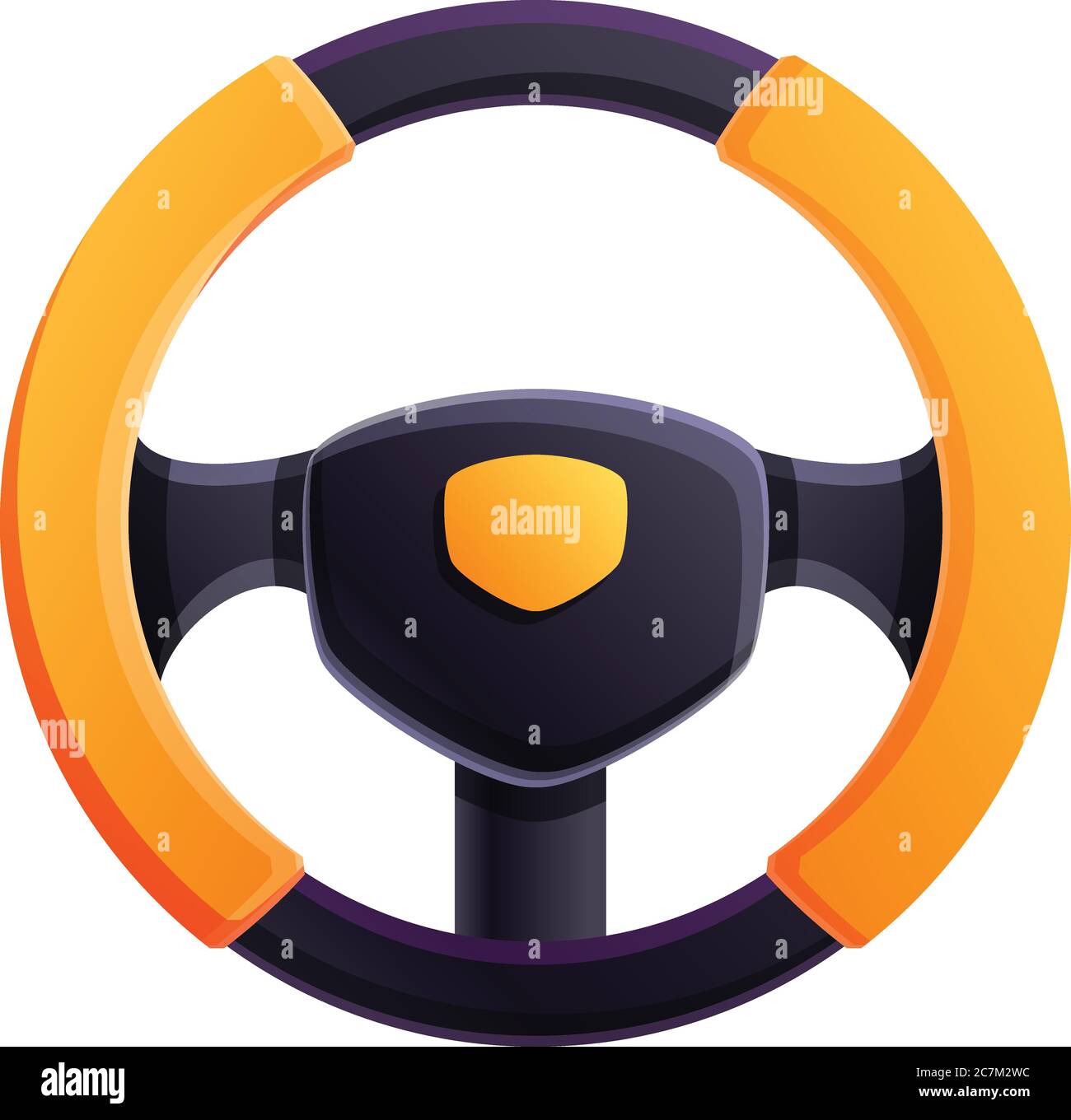 Icône volant de luxe. Dessin animé d'une icône de vecteur de volant de ...