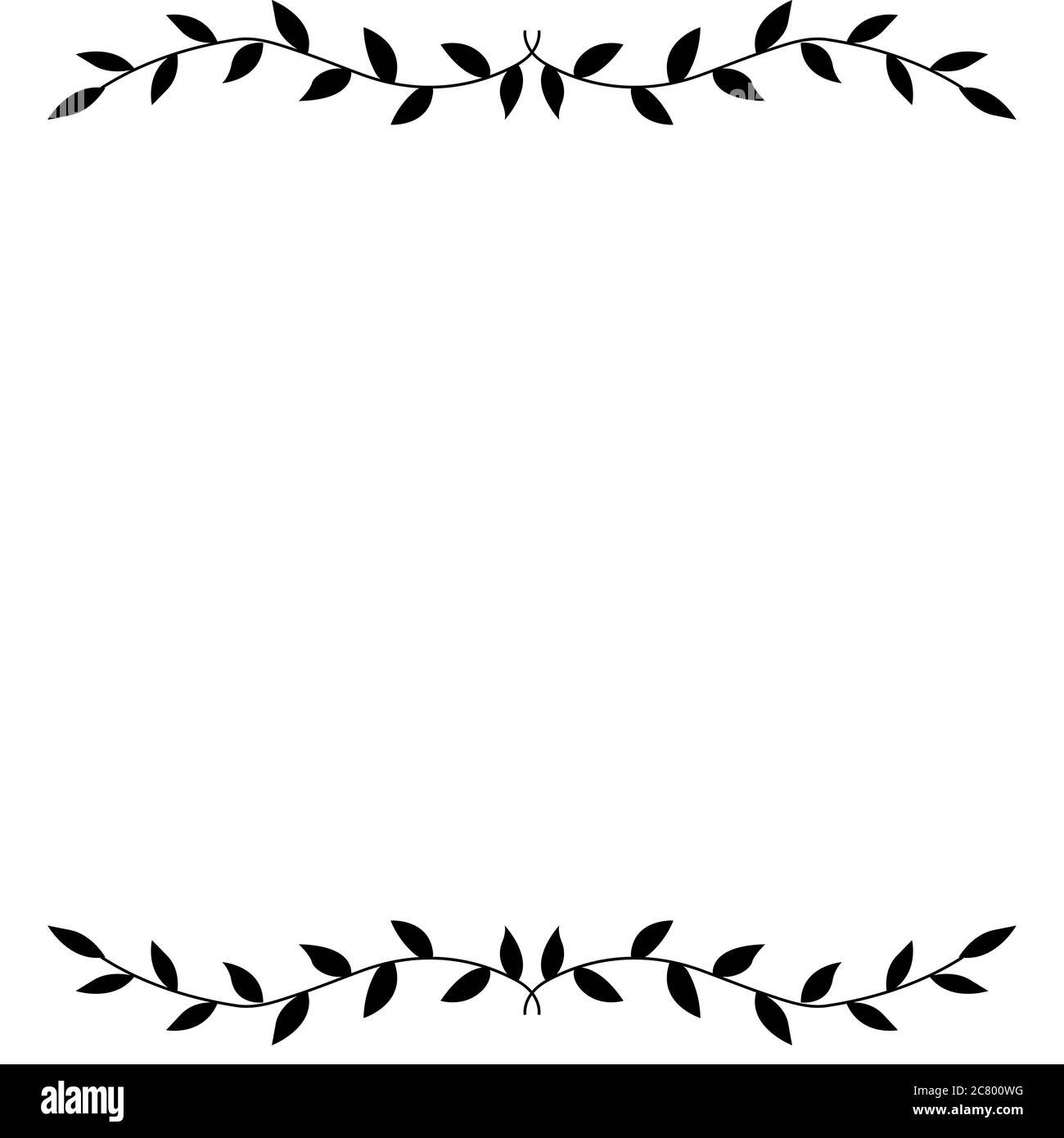 Cadre de fleurs vectorielles avec espace de texte Image Vectorielle ...