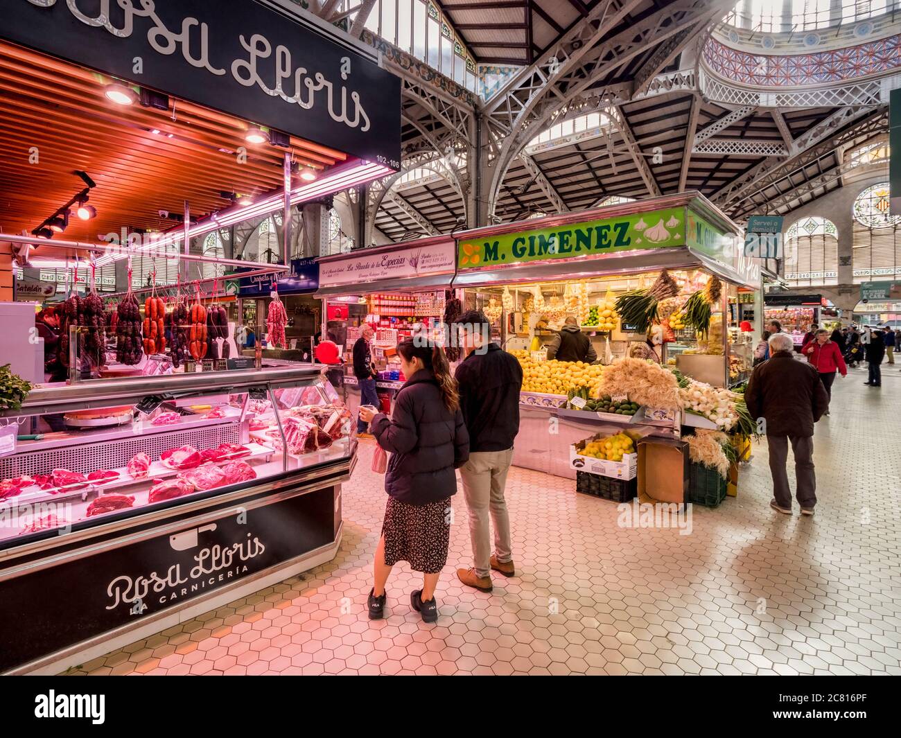 Valencia mercado central Banque d'image et photos - Alamy