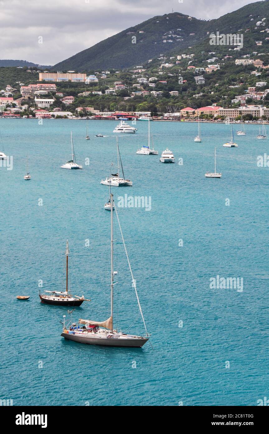 St thomas cable car Banque de photographies et d’images à haute ...