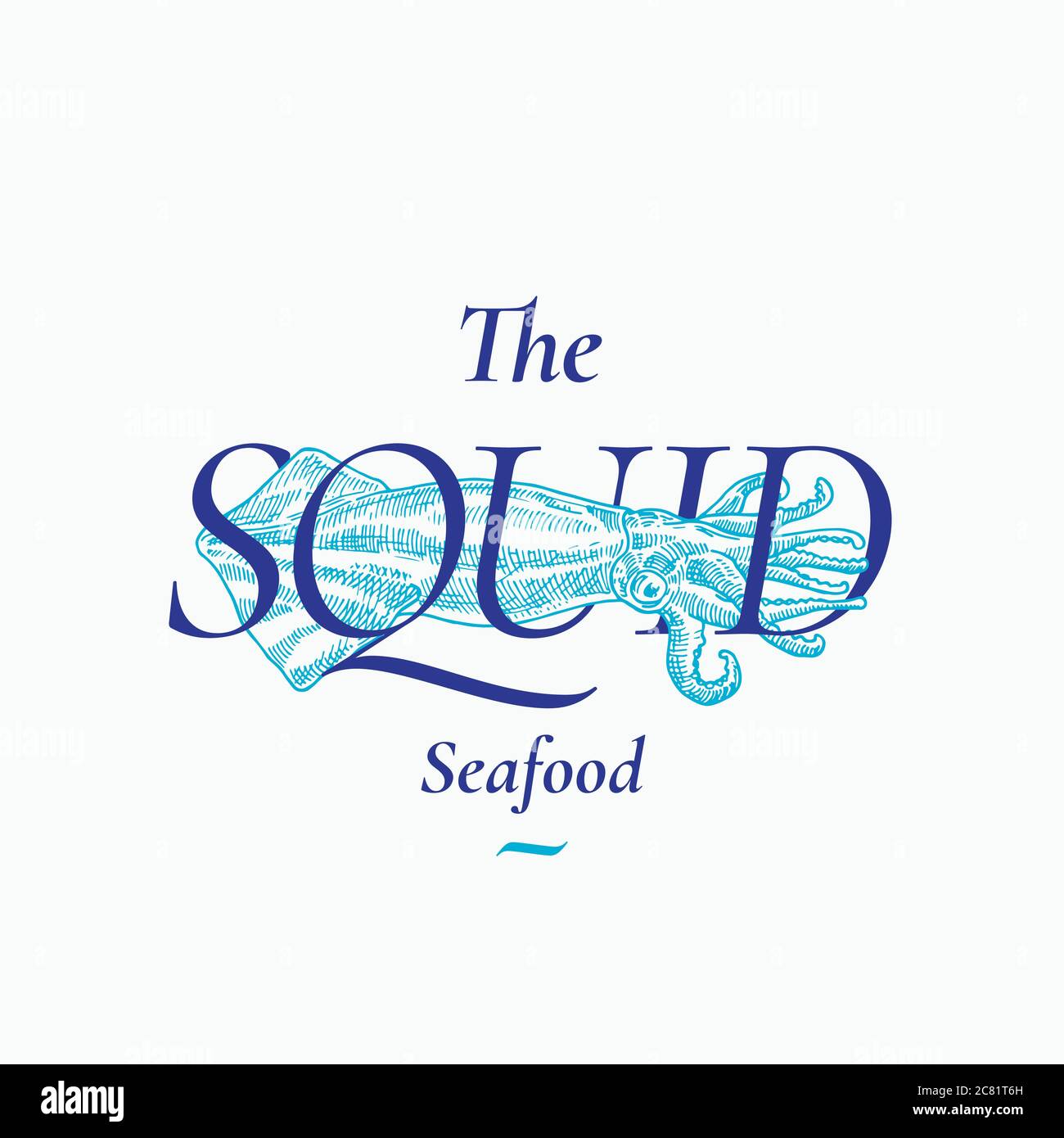 Squid Illustration Banque d'image et photos - Alamy