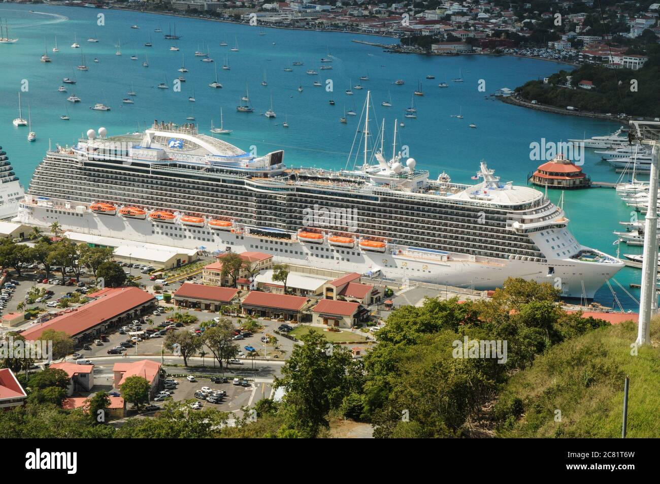St thomas cable car Banque de photographies et d’images à haute ...