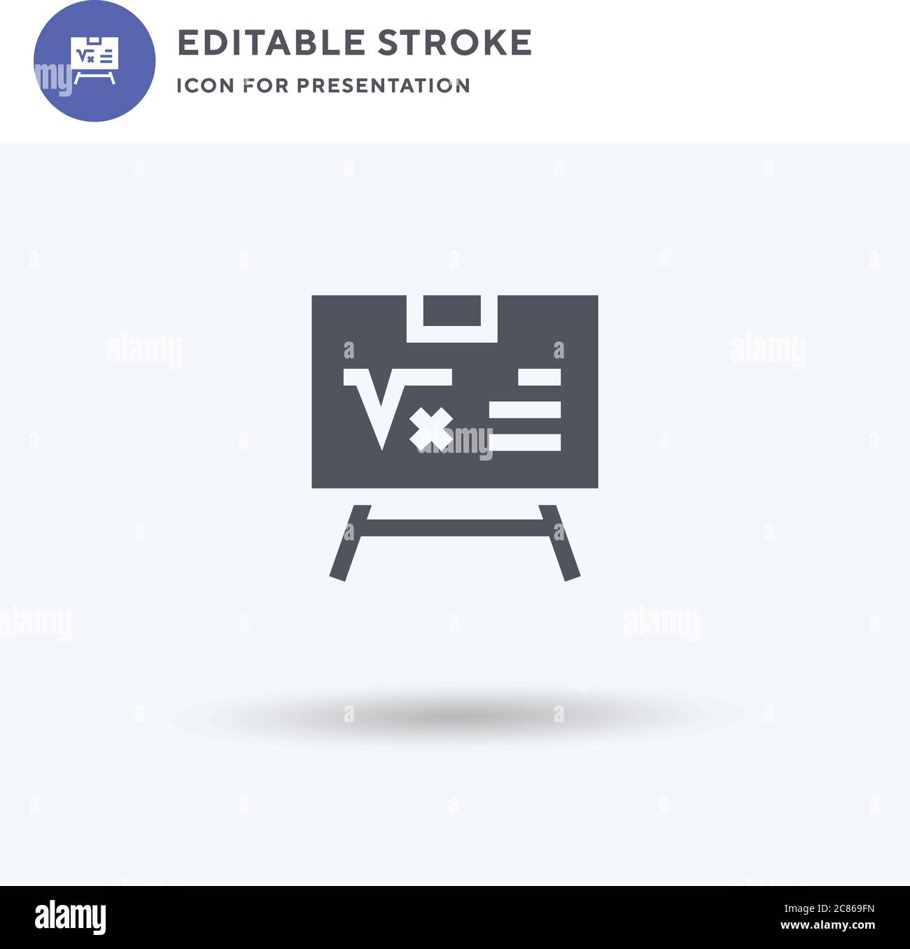 Vecteur d'icône de formule, signe plat rempli, pictogramme solide isolé ...