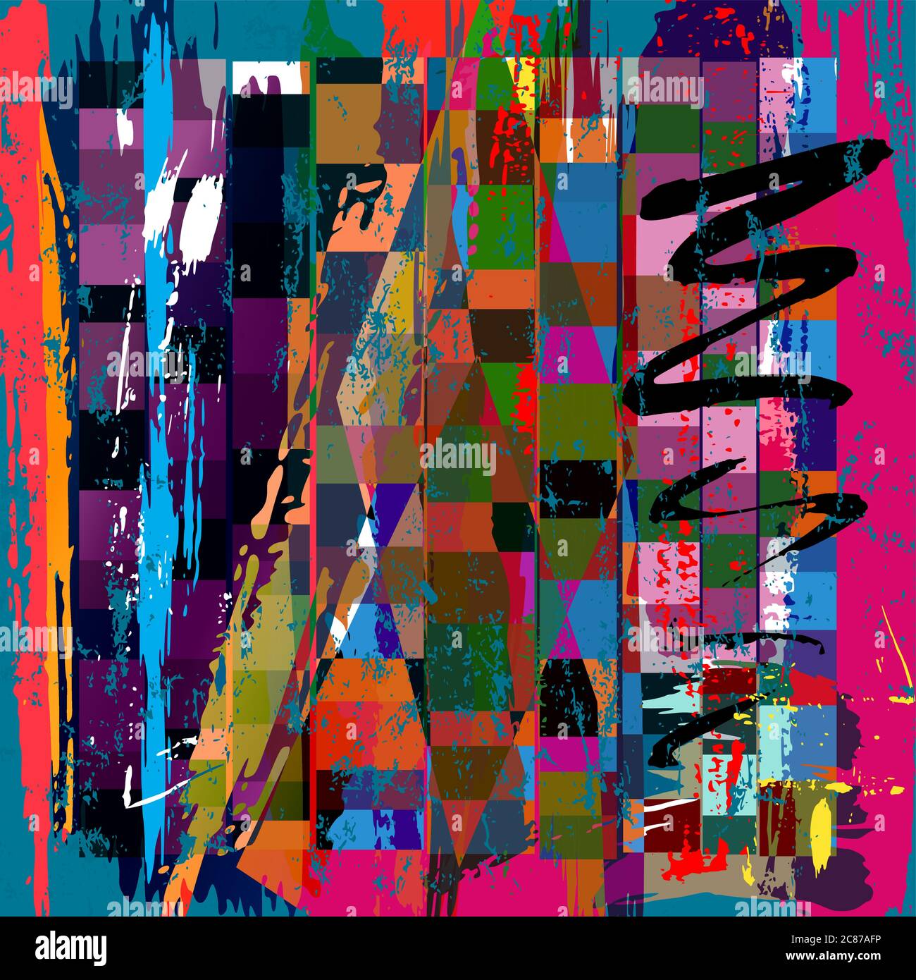 Peinture Mixte Banque d'images vectorielles - Alamy
