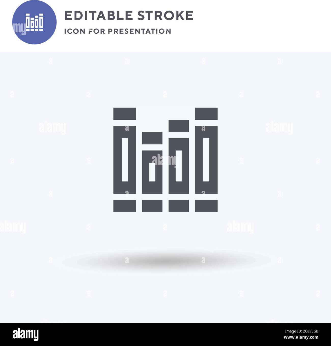 Icône de bibliothèque, signe plat rempli, pictogramme solide isolé sur ...