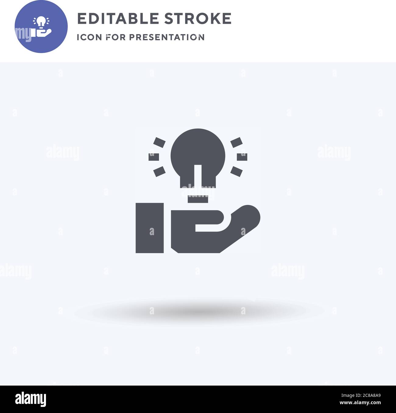 Solution icône vecteur, signe plat rempli, pictogramme solide isolé sur ...