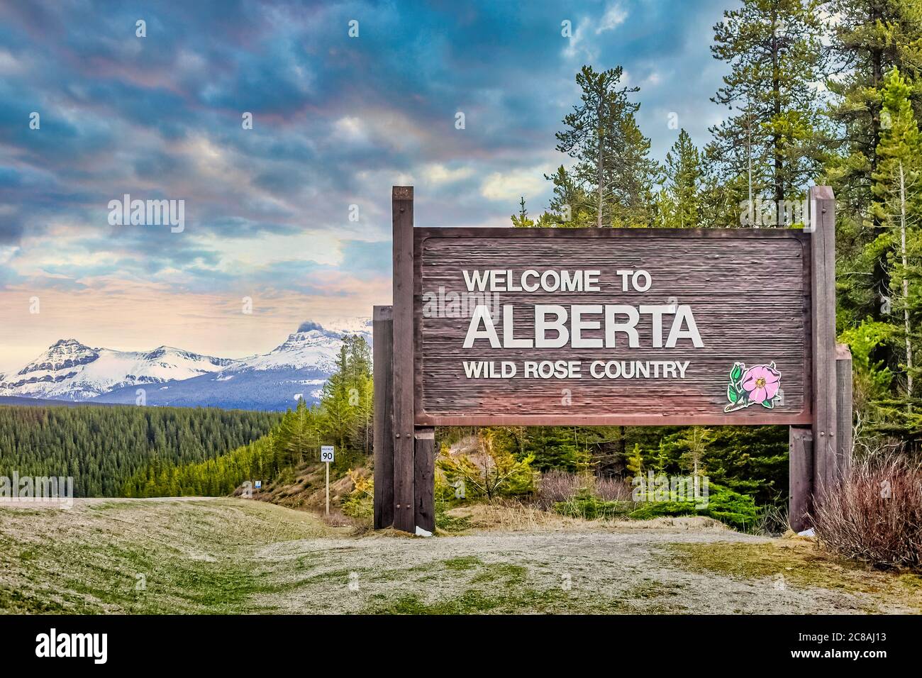 Welcome alberta canada sign Banque de photographies et d’images à haute ...