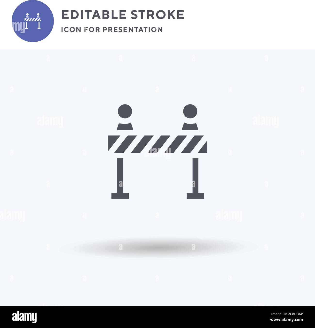 Symbole de mise en garde, signe plat rempli, pictogramme solide isolé ...