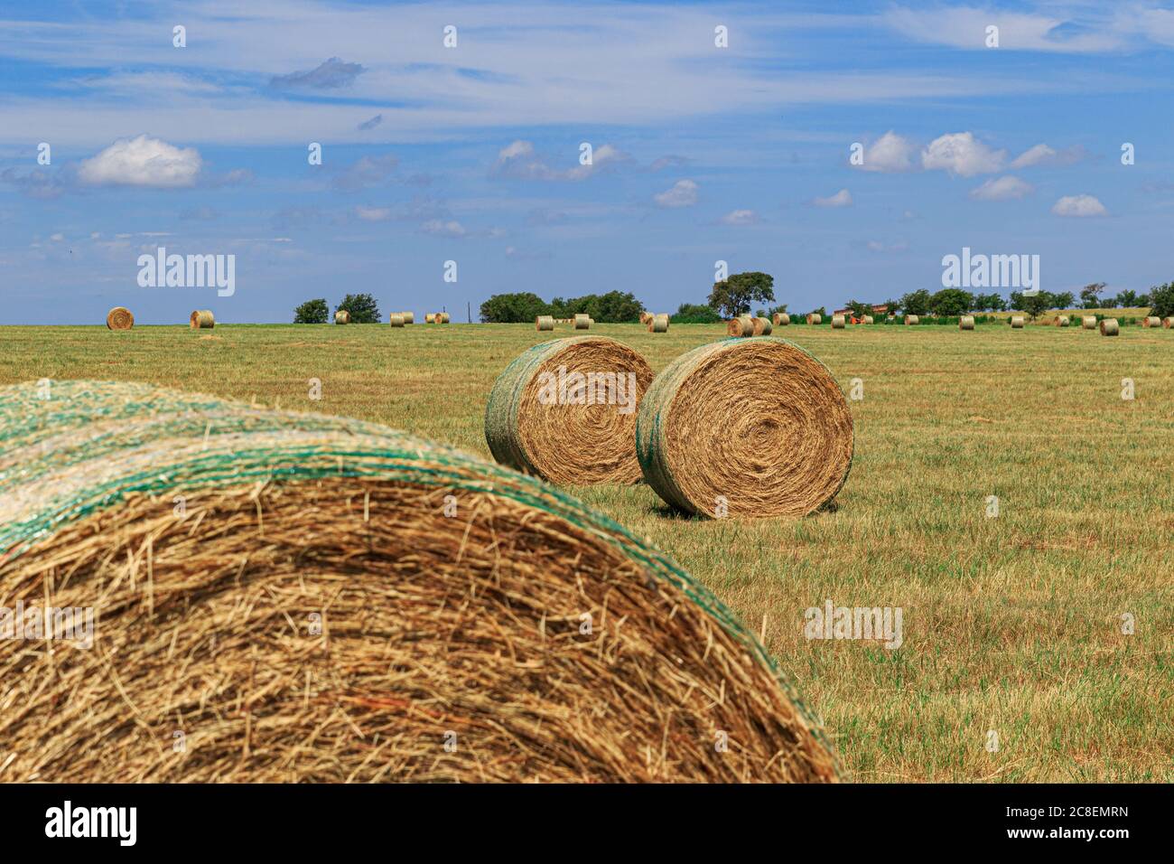 Botte de foin bottes de foin balles de balles Banque de photographies ...