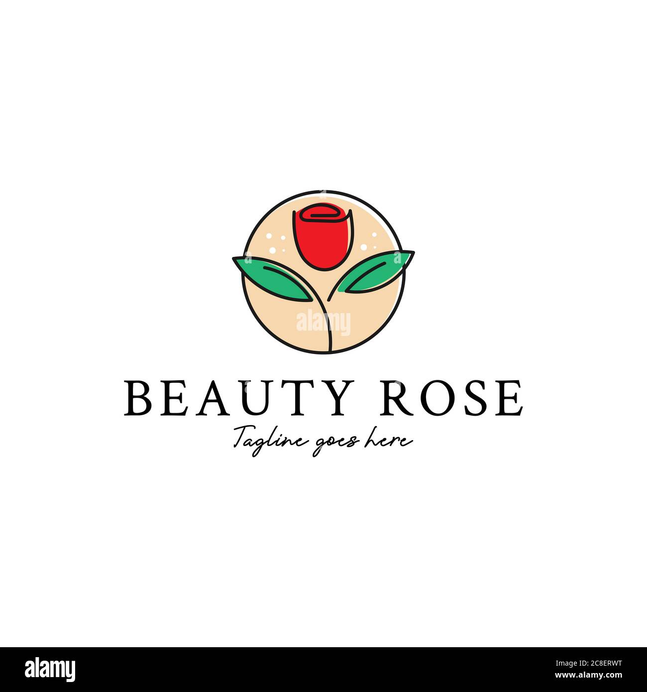 Beauté Rose Salon Et Spa Logo Design Inspirations Vector Femme Beauté
