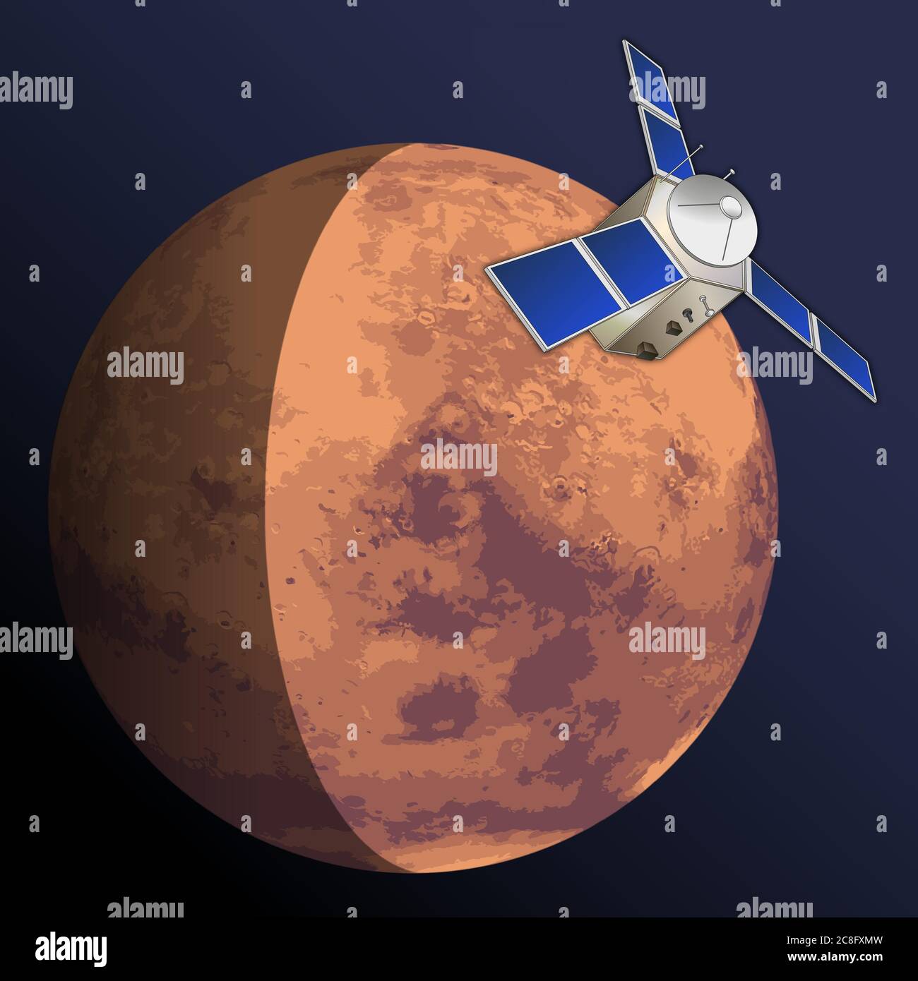 Orbite de vaisseau spatial Banque d'images vectorielles - Alamy