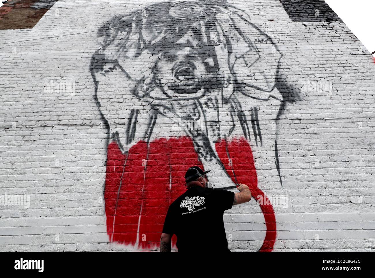 Jordan Henderson Murale Sur Sybil Road Banque d'image et photos - Alamy