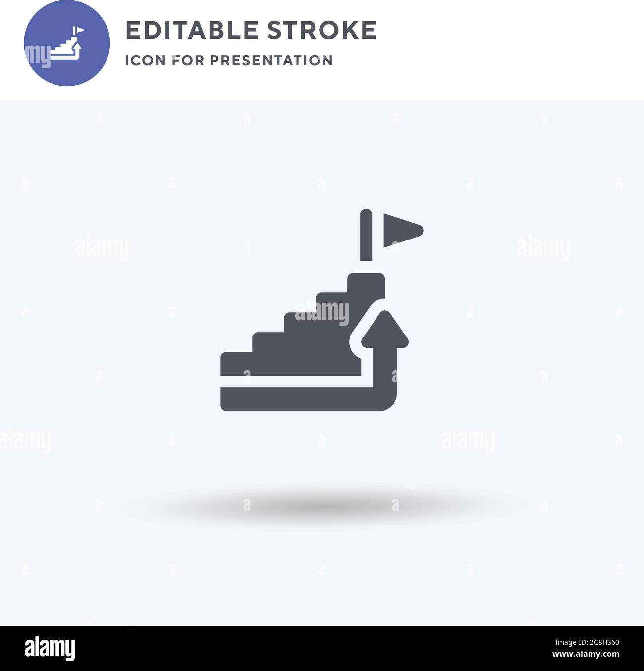 Vecteur d'icône d'objectif, signe plat rempli, pictogramme solide isolé ...