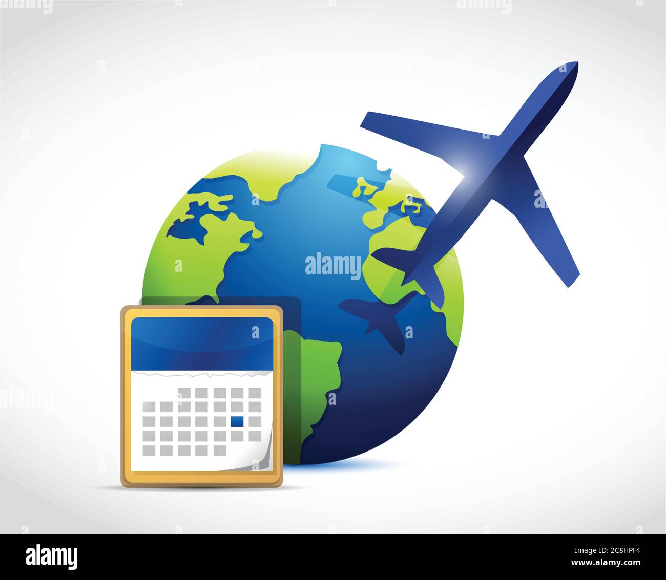 Calendrier De Voyage Banque d'images vectorielles - Alamy