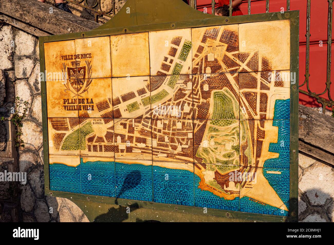 Carte du quartier historique de Nice - VILLE DE NICE, FRANCE - 10 ...