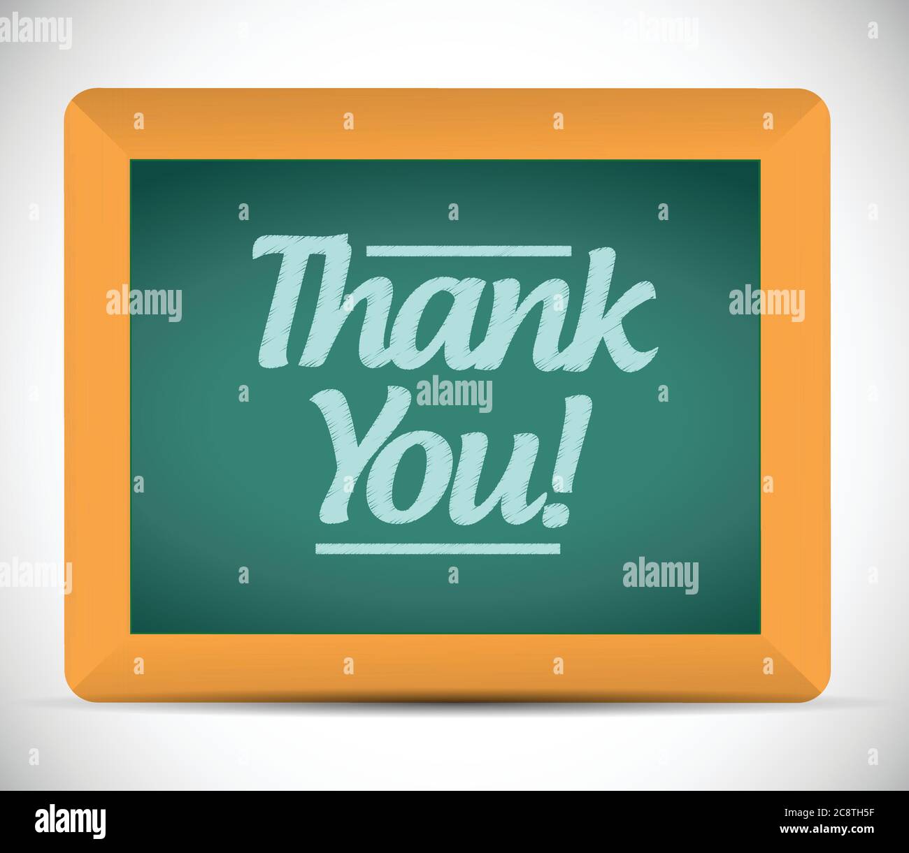 Message de remerciement écrit sur un graphique de dessin d'illustration ...