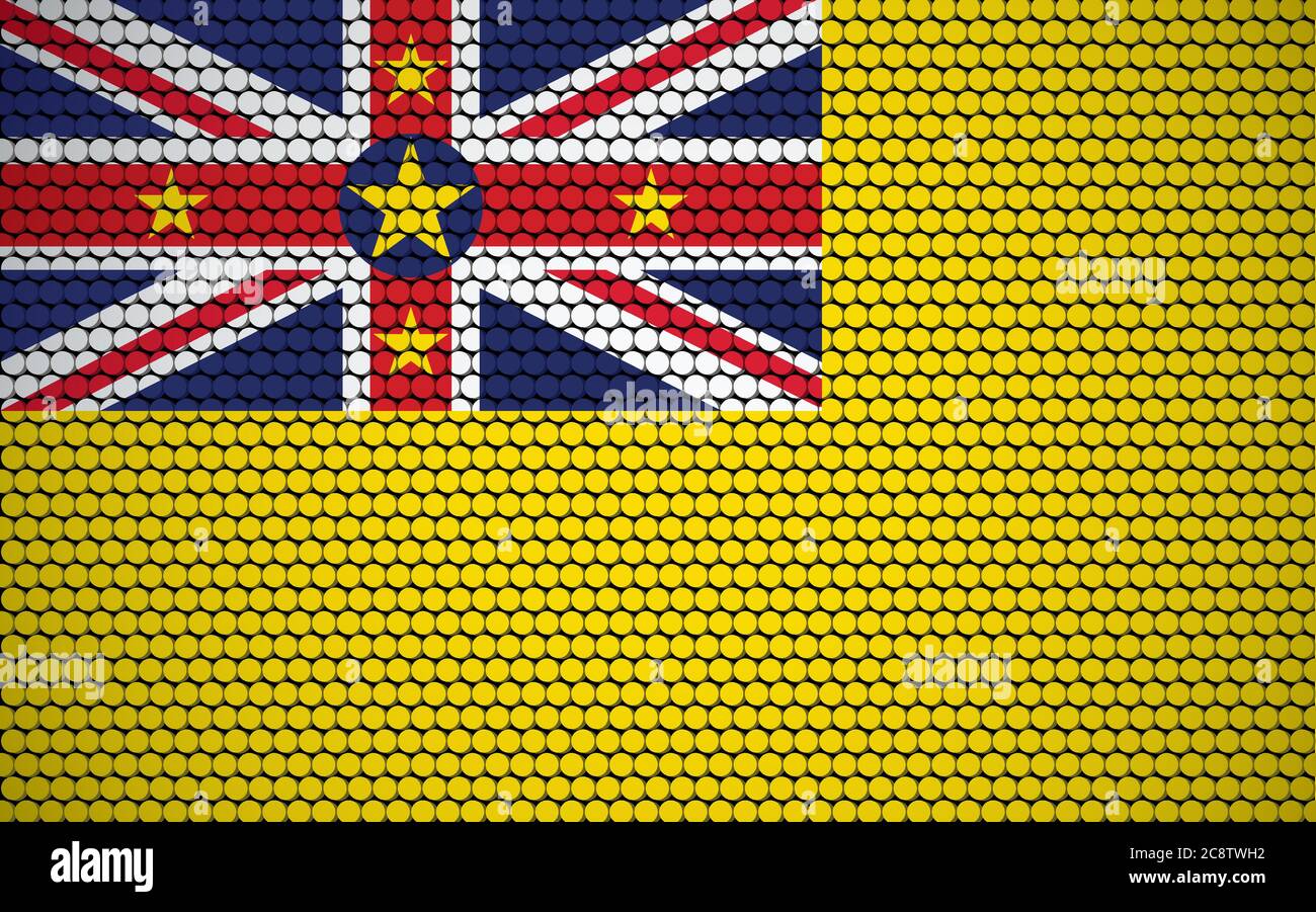 Drapeau de niue Banque d'images vectorielles - Alamy