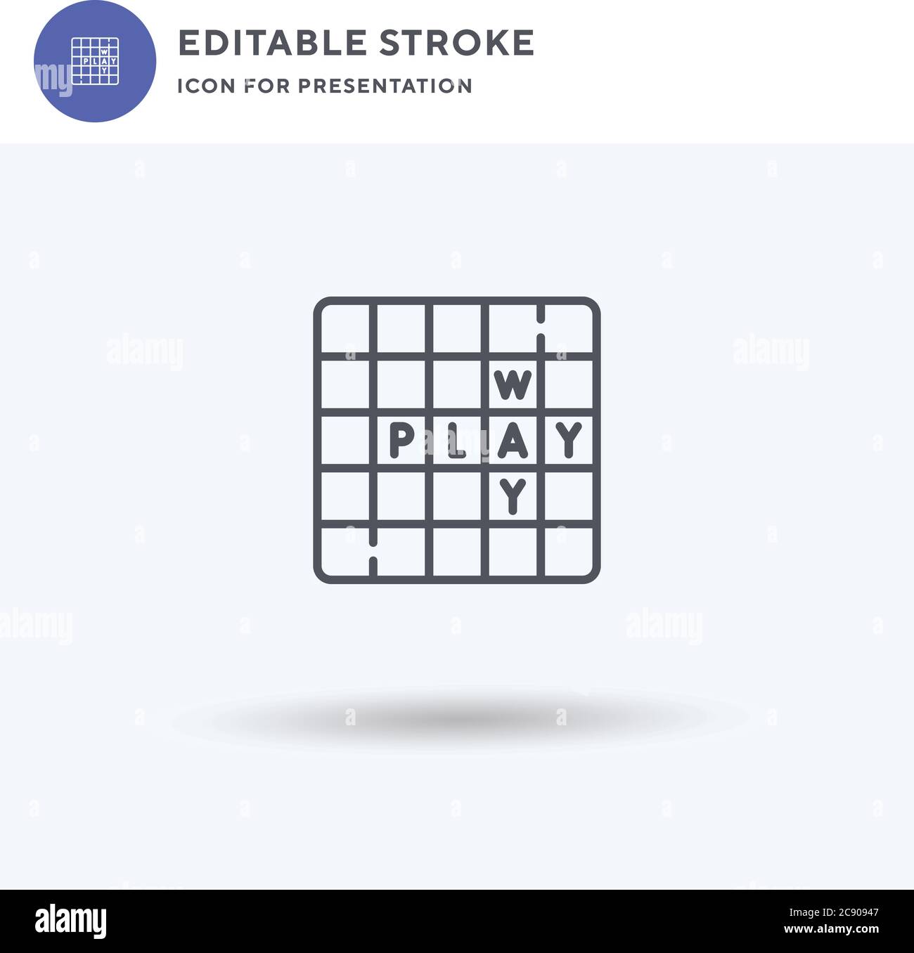 Scrabble icône vecteur, plein signe plat, solide pictogramme isolé sur ...