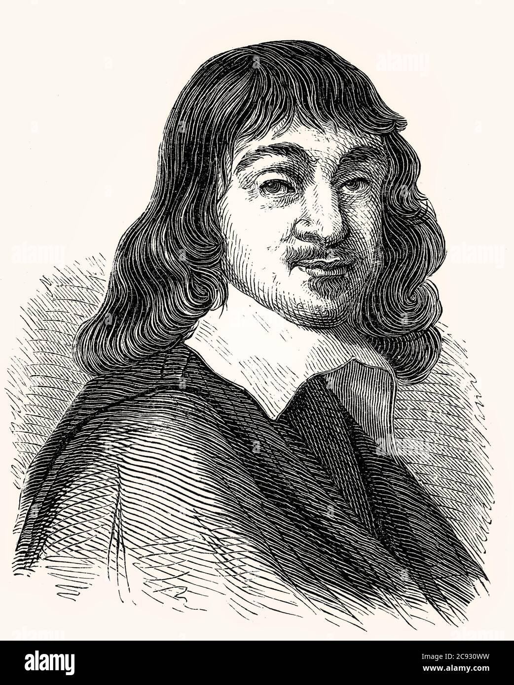 René Descartes, 1596 - 1650, philosophe, mathématicien et scientifique ...