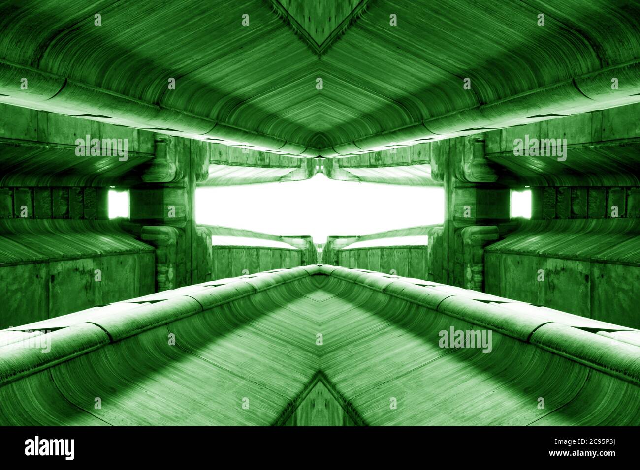 structure de bâtiment public semblable au terminal futuriste de la ...