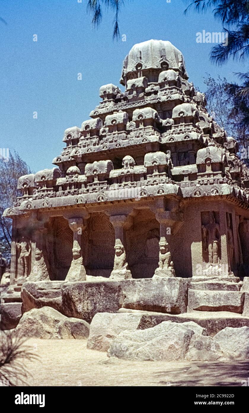 Seven pagodas of mahabalipuram Banque de photographies et d’images à ...