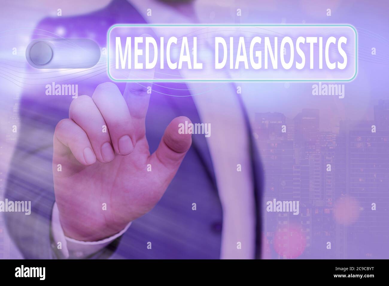 Texte d'écriture diagnostic médical. Photo conceptuelle acte d ...
