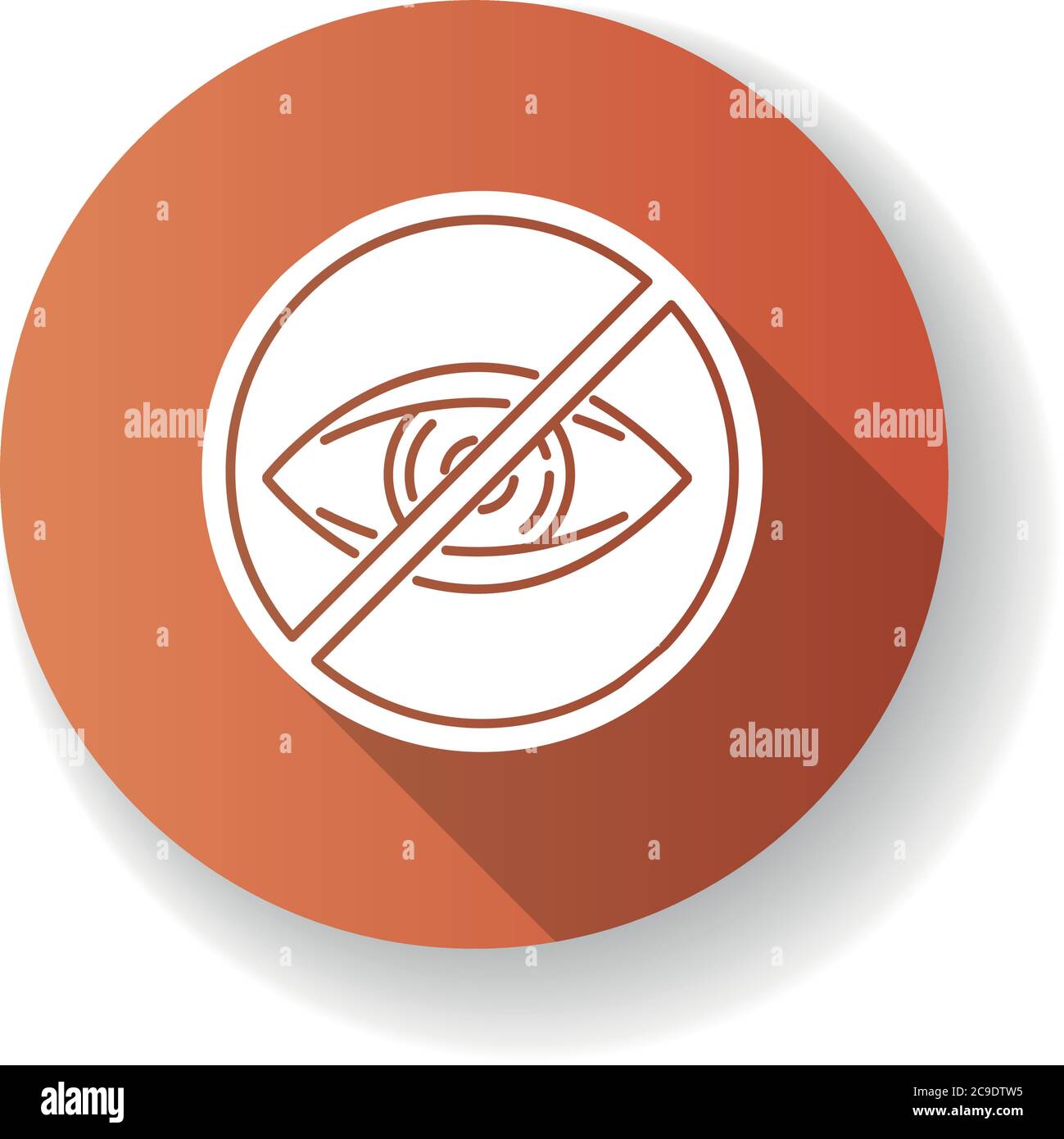 Handicap visuel pictogramme Banque d'images détourées - Alamy