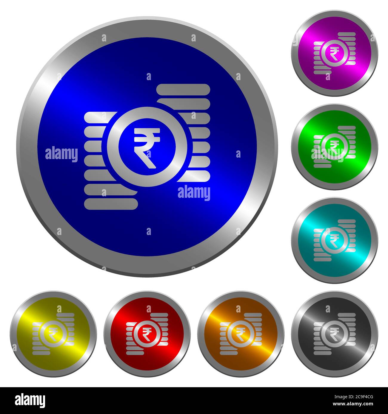 Ic nes De Pi ces De Monnaie De La Roupie Indienne Sur Des Boutons Ronds ic-nes-de-pi-ces-de-monnaie-de-la-roupie-indienne-sur-des-boutons-ronds