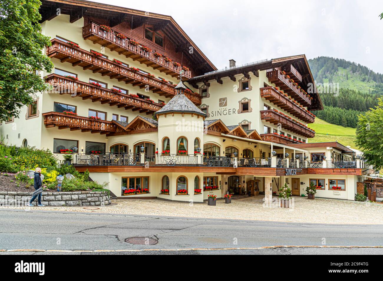Hotel Singer à Berwang, Autriche Photo Stock - Alamy