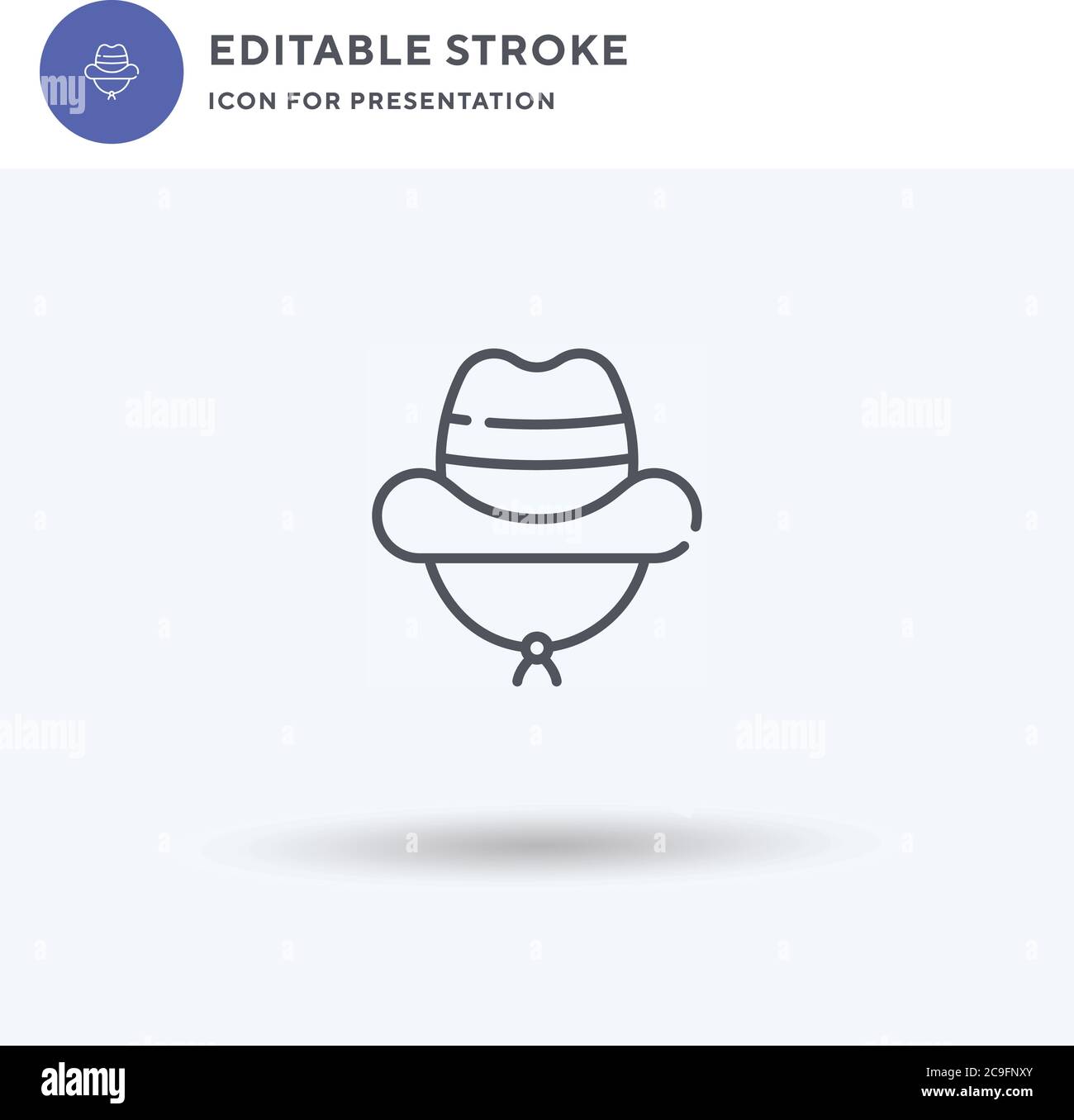 Symbole de chapeau, affiche plate remplie, pictogramme solide isolé sur ...