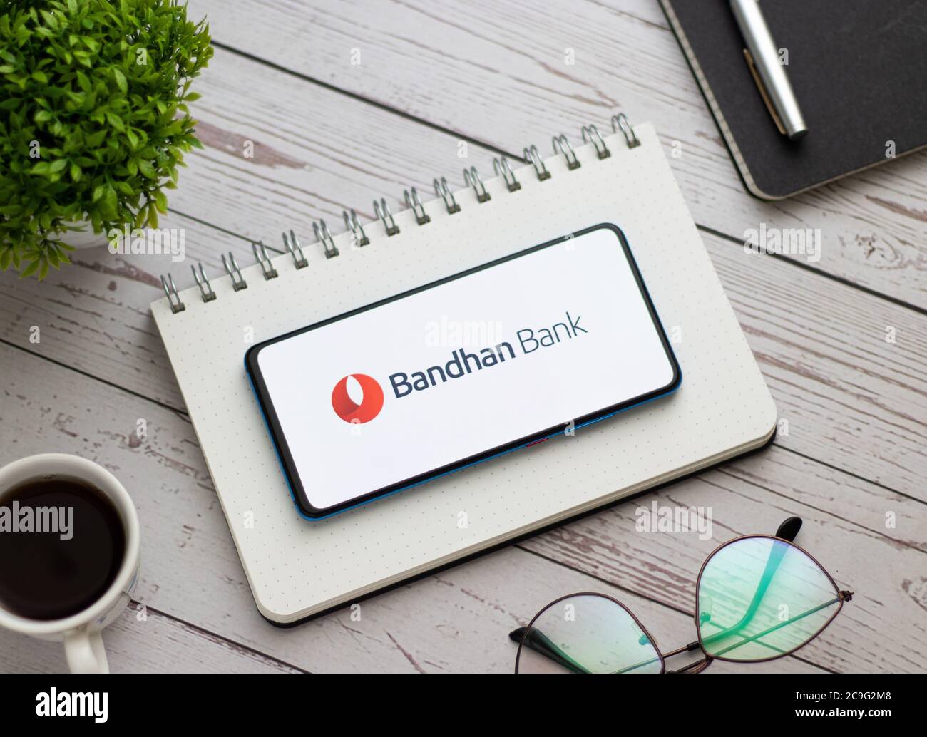 Assam, inde - 18 juillet 2020 : Bandhan Bank petite banque du secteur ...