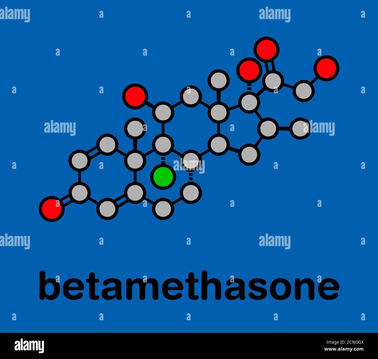 Betamethasone steroid molecule Banque de photographies et d’images à ...