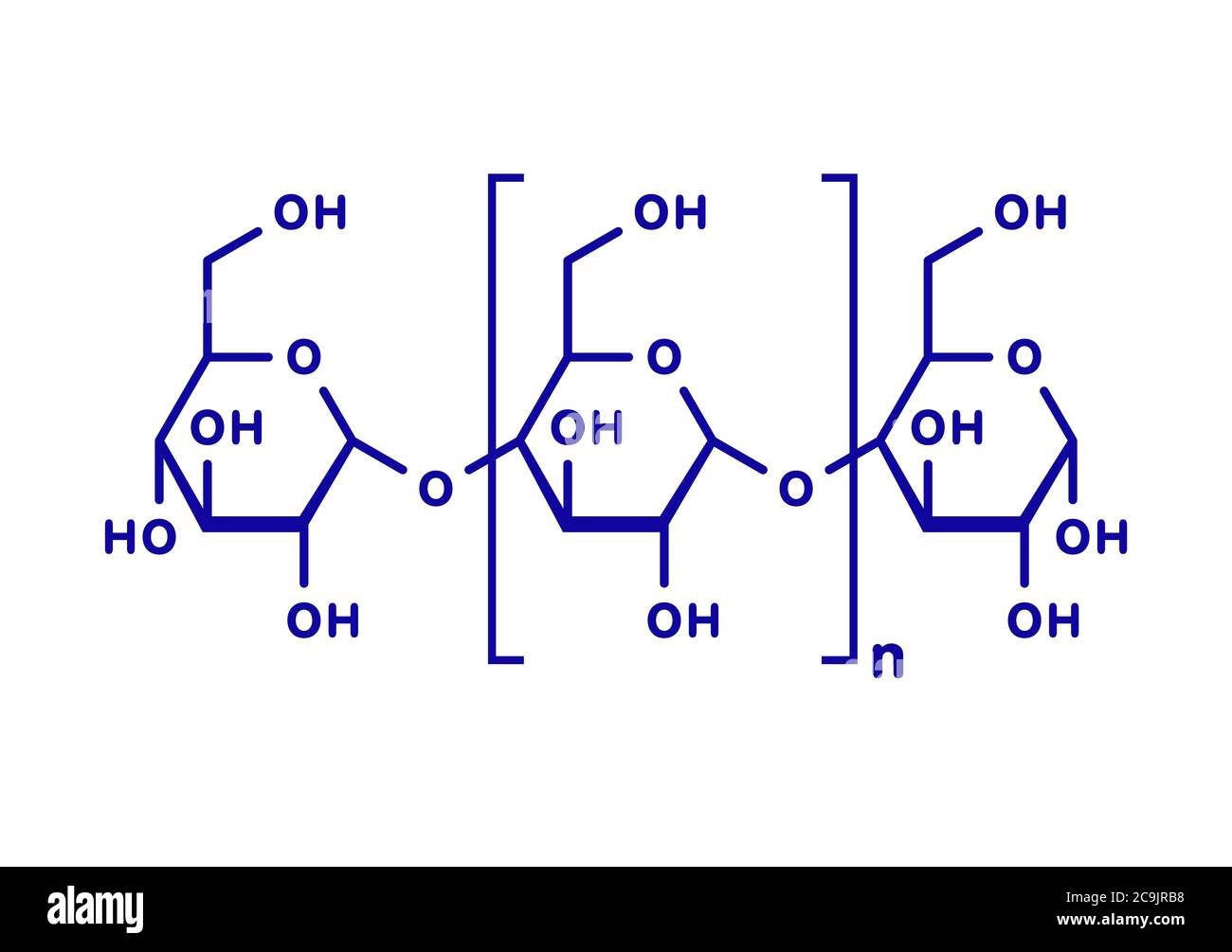 Structure chimique de l'amidon Banque de photographies et d’images à ...