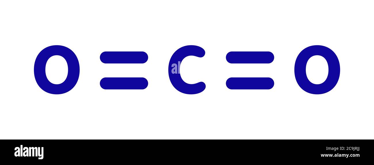 Co2 molecule chemical structure Banque de photographies et d’images à ...
