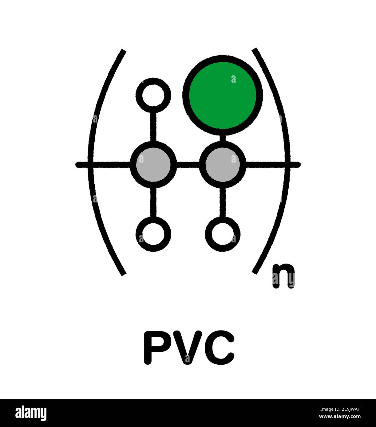 Polyvinyl chloride pvc molecule Banque de photographies et d’images à ...
