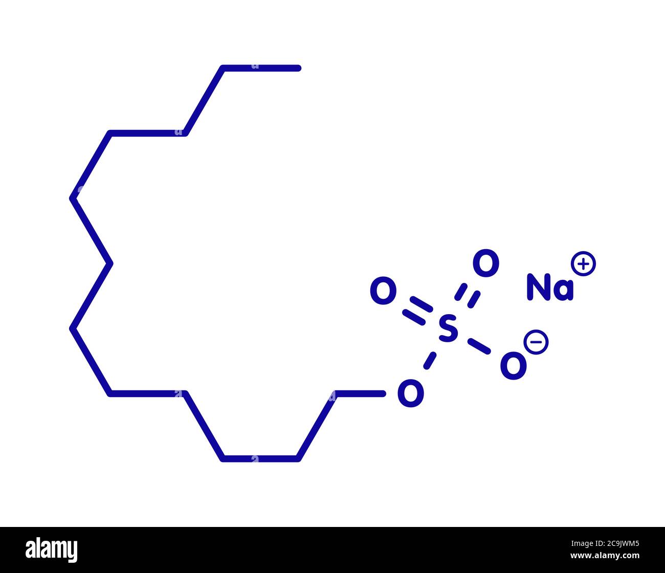 Sodium lauryl sulfate molecule Banque de photographies et d’images à ...
