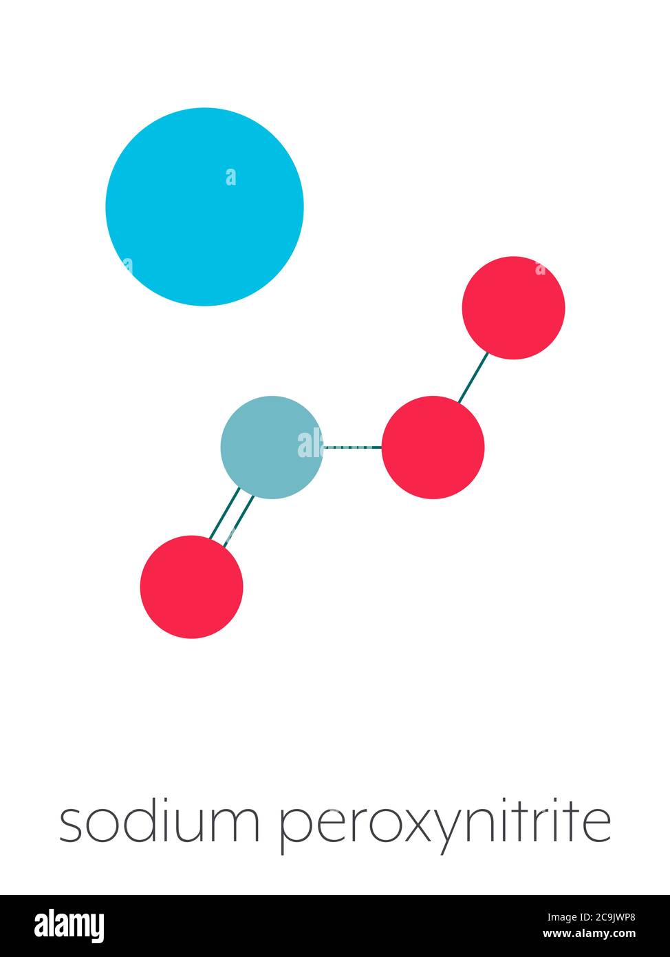 Le peroxynitrite (sodium) molécule d'espèces d'azote réactif. Formé par ...