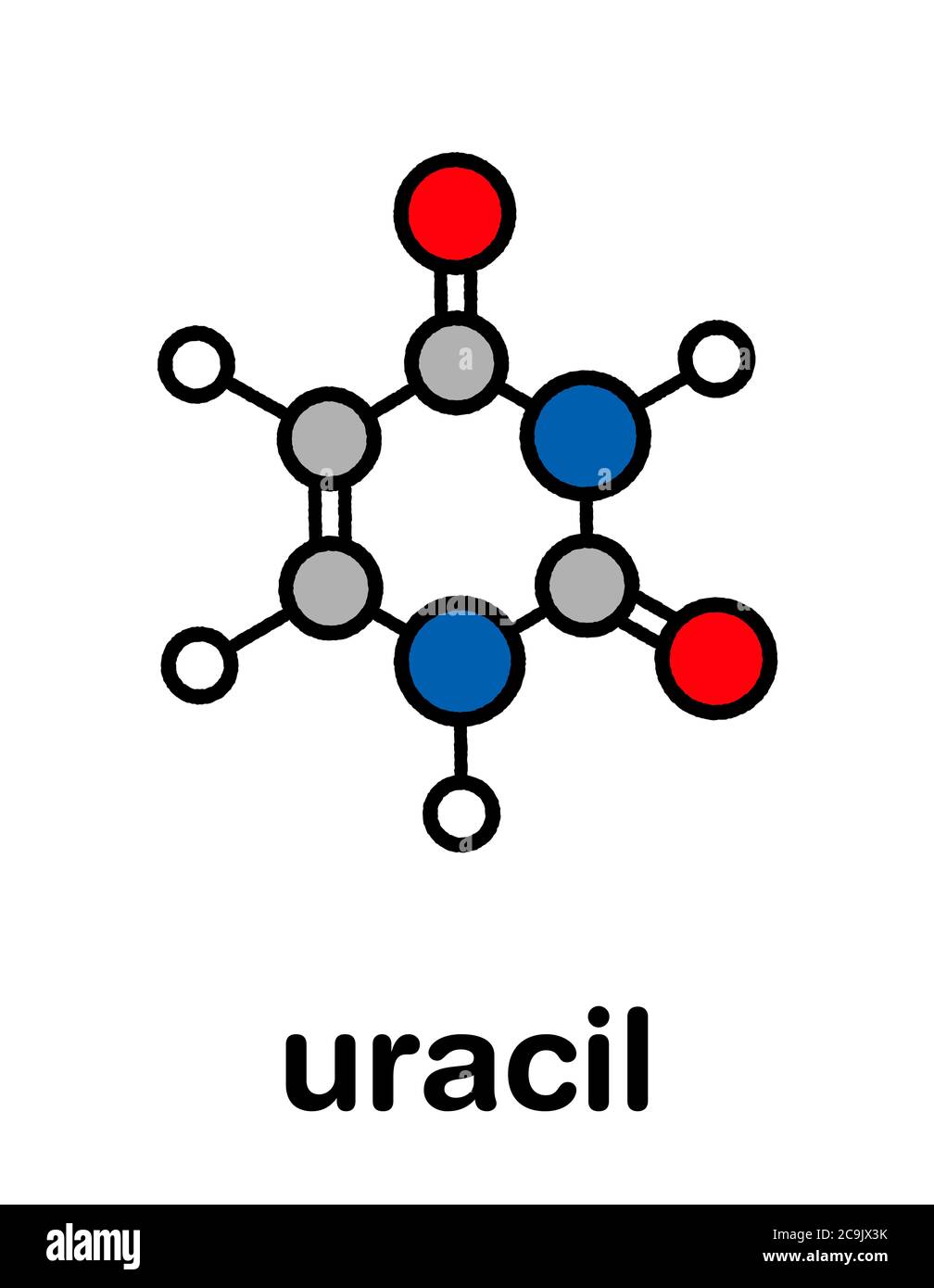 Uracil nucleobase molecule Banque de photographies et d’images à haute ...