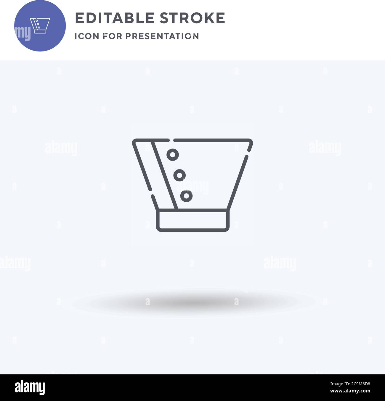 Cône de la honte, vecteur d'icône, signe plat rempli, pictogramme ...