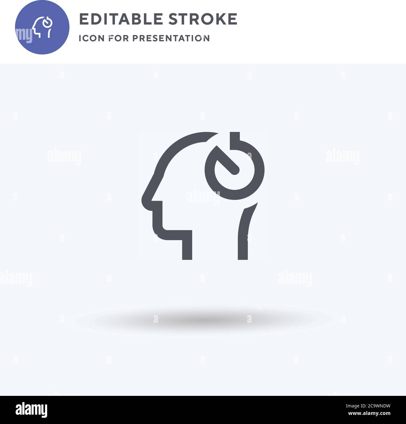 Symbole de ponctualité, signe plat rempli, pictogramme solide isolé sur ...