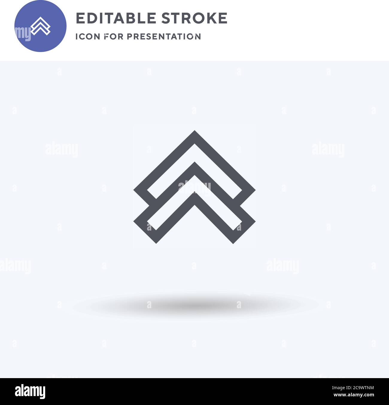 Symbole en forme de chevron, signe plat rempli, pictogramme solide ...