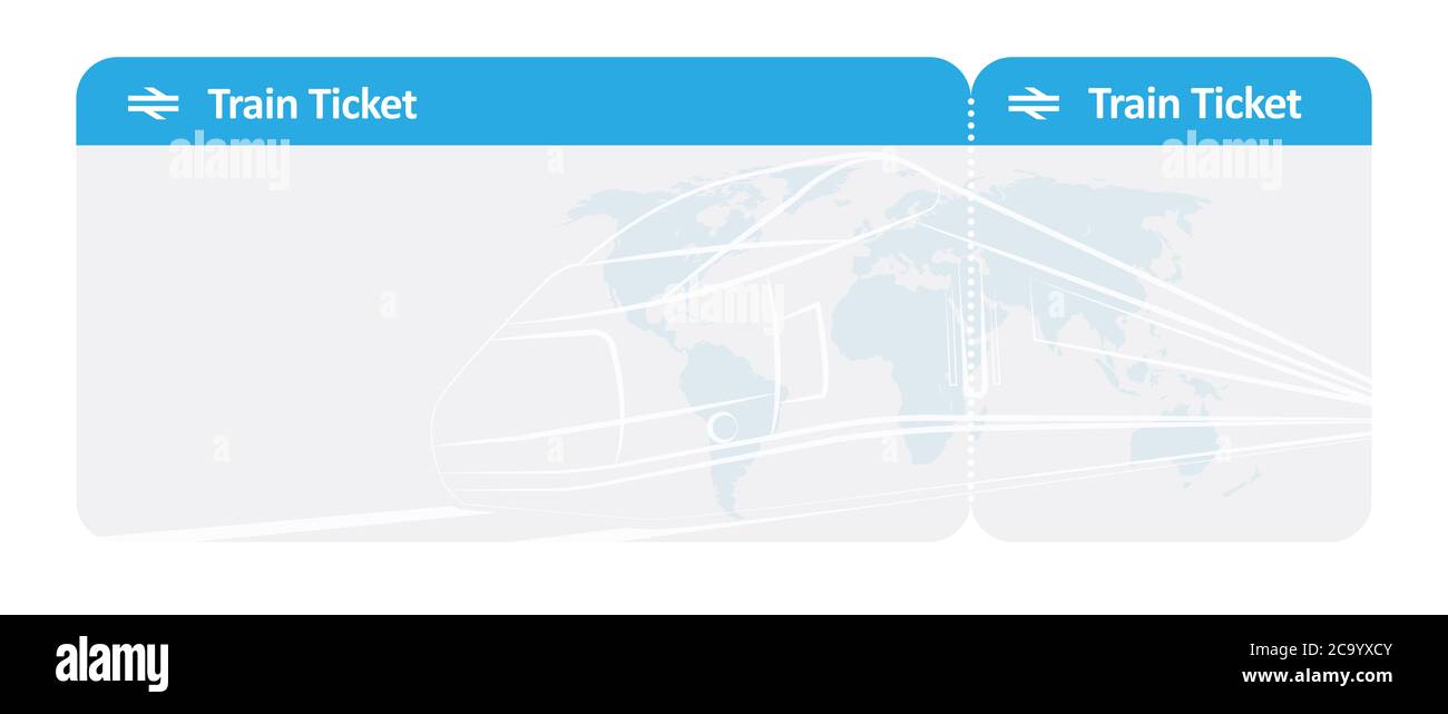 Billet de train en premiere classe Banque d'images détourées - Alamy