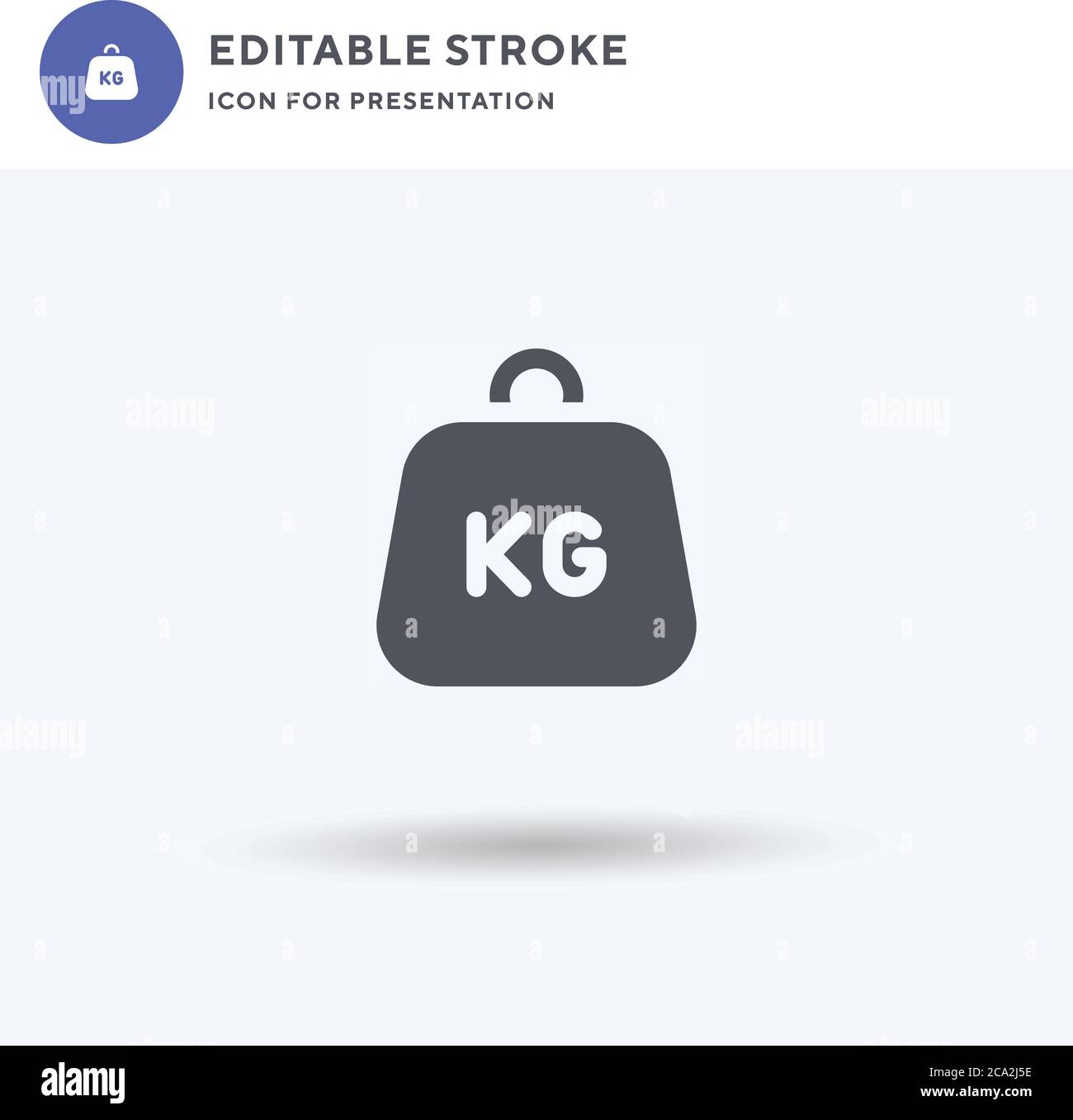 Symbole de poids, signe plat rempli, pictogramme solide isolé sur blanc ...