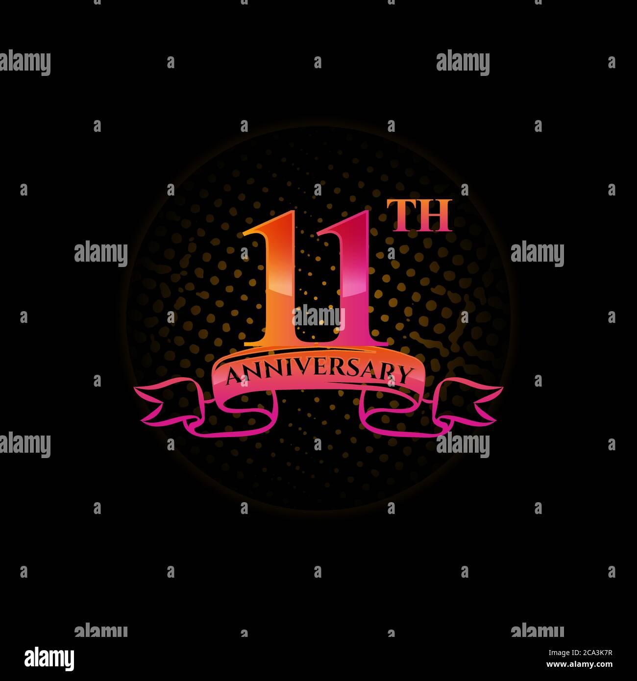 Logo anniversaire 11 Banque d'images vectorielles - Alamy